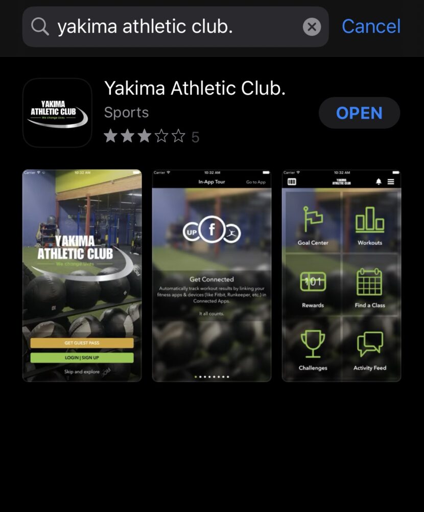 Here's How To Download & Setup Your YAC App - Yakima Athletic Club