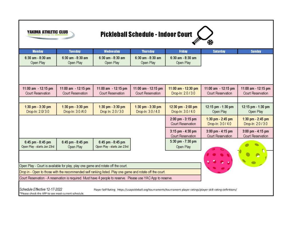 Pickleball - Yakima Athletic Club